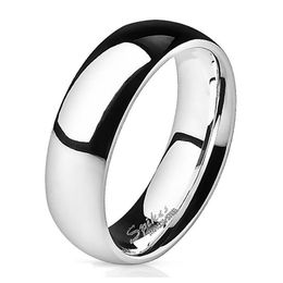 BUNGSA Fingerring Ring hochglanzpoliert Silber aus Edelstahl Unisex (Ring