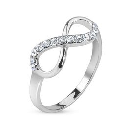 BUNGSA Fingerring Ring Infinity Silber aus Messing Damen (Ring