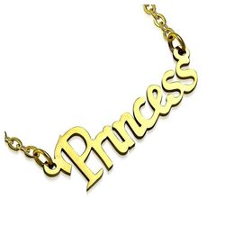 BUNGSA Ketten-Set Kette Prinzessin Gold aus Edelstahl Unisex (1-tlg)
