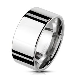 BUNGSA Fingerring Ring breit silber aus Edelstahl Herren (Ring