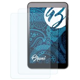 Bruni Schutzfolie Glasklare Displayschutzfolie für Tablet 8 TB892B, (2 Folien), praktisch unsichtbar, weiß