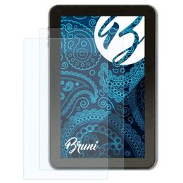 Bruni Schutzfolie für Zeki Tablet 10 TBQC1063B, (2 Folien), praktisch unsichtbar, weiß