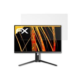 atFoliX Schutzfolie für MSI Optix MAG273R, Entspiegelnd und stoßdämpfend, weiß