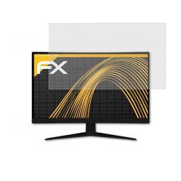 atFoliX Schutzfolie für MSI Optix G27C5, Entspiegelnd und stoßdämpfend, weiß