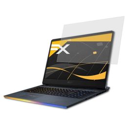atFoliX Schutzfolie für MSI GE76 Raider Dragon Edition Tiamat, (2 Folien), Entspiegelnd und stoßdämpfend, weiß