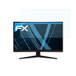 atFoliX Schutzfolie Displayschutz für MSI Optix G27C5, Ultraklar und hartbeschichtet, weiß