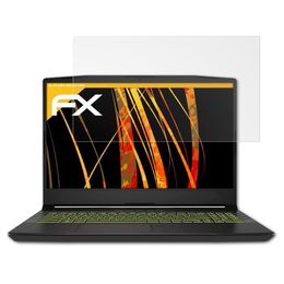 atFoliX Schutzfolie für MSI Alpha 15, (2 Folien), Entspiegelnd und stoßdämpfend, weiß