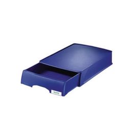Leitz Briefablage Briefablage Plus 52100035 DIN A4 stapelbar PS blau Plus Briefkor