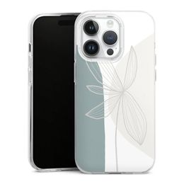 DeinDesign Handyhülle Blume Boho Pastell Flower and Shapes No 3-Anastasia Sawall, Apple iPhone 14 Pro Silikon Hülle Bumper Case Handy Schutzhülle