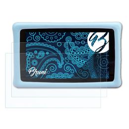 Bruni Schutzfolie für Pebble Gear Frozen 2 Kids Tablet, (2 Folien), praktisch unsichtbar, weiß