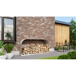 Vitavia Kaminholzregal 'Ardor 401' blankfarben 210 x 100 x 40,1 cm