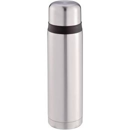 Leifheit COCO Isolierbehälter, Thermoflasche Silber 1 l 28521