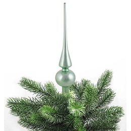 JACK Christbaumspitze Christbaumspitze Echt Glas 26 x 6 cm Matt Glanz Weihnachtsbaum Spitze