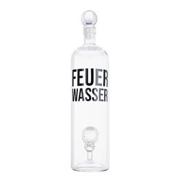 Totenkopf-Glasflasche „Feuerwasser“