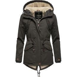 Marikoo Winterparka 'Manolya' Damen Gr&ouml;&szlig;e XS anthrazit / wollwei&szlig;
