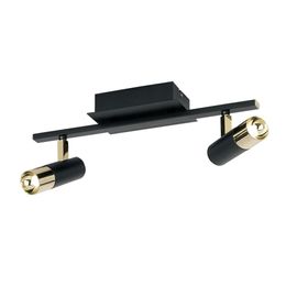 Eglo Leuchten Eglo TOMARES Spot LED Messing, Schwarz, 2-flammig