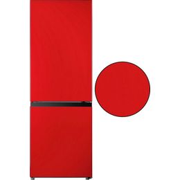 Hanseatic Kühl-/Gefrierkombination HKGK14349DR, 143 cm hoch, 49,5 cm breit, rot