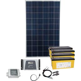 Phaesun Solarmodul Energy Generation Kit Solar Rise, 270 W, (Set), mit 4 Akkus, schwarz
