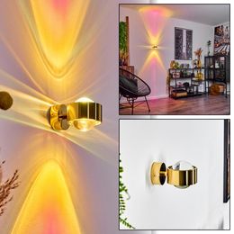 hofstein Sapri Wandleuchte Gold, 1-flammig