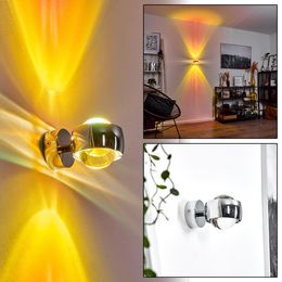 hofstein Sapri Wandleuchte Chrom, 1-flammig
