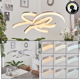 hofstein Vignats Pendelleuchte LED Nickel-Matt, 4-flammig