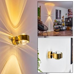 hofstein Sapri Wandleuchte Gold, 1-flammig