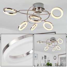 hofstein Frans Deckenleuchte LED Nickel-Matt, 1-flammig