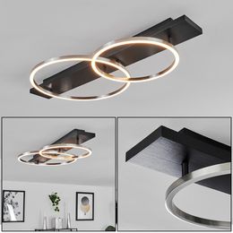 hofstein Pompu Deckenleuchte LED Schwarz, 2-flammig