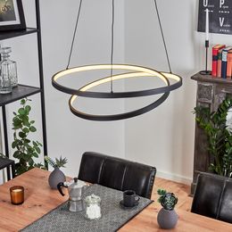 hofstein Fioso Pendelleuchte LED Schwarz, 1-flammig