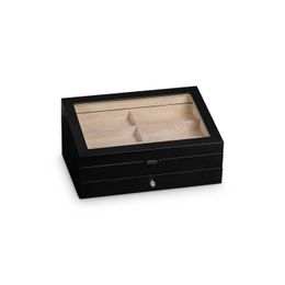 Ferocase Brillenetui Brillenbox Schmuckbox FC932BK für 6 Brillen und Schmuck