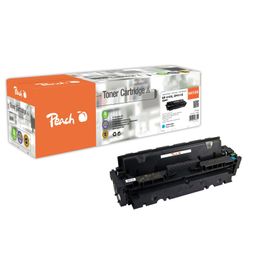 Peach HP 410 XC Toner XL cy ersetzt HP No. 410X C, CF411X f&uuml;r z.B. HP Color LaserJet Pro MFP M 477 fdw, HP Color LaserJet Pro MFP M 477 fnw (wiederaufbereitet)