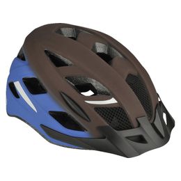 Fischer 86722 Urban Levin (Fahrradhelm, 52 - 59 cm, Braun/Blau)