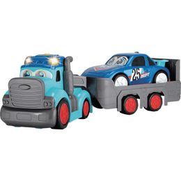 DICKIE TOYS DICKIE-TOYS ABC Teddi Trucker, abnehmbarer Anhänger mit Auto Spielzeugauto Blau