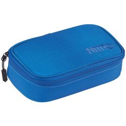 Nitro Federtasche Pencil Case XL, Federmäppchen, Schlampermäppchen, Faulenzer Box, Stifte Etui, blau