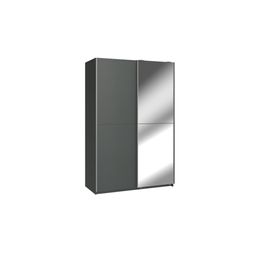 Schwebetürenschrank Queen - grau - 135 cm - 198 cm - 65 cm - Sconto