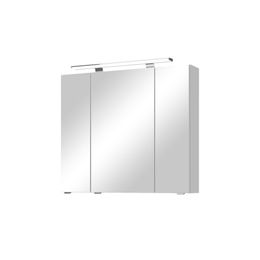 Spiegelschrank Hard - weiß - 80 cm - 71 cm - 17 cm - Sconto