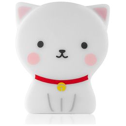 Reer LED-Nachtlicht "Lumilu Cute Friends - Cat" in Weiß - (H)10 cm