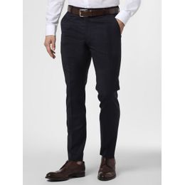 JOOP! Baukasten-Hose Herren Super Slim Fit Wolle strukturiert, marine