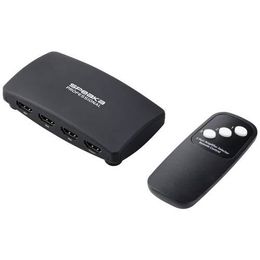 SpeaKa Professional SP-HDS-200 3 Port HDMI-Switch mit Fernbedienung UHD 8K @ 60 Hz, UHD 4K @ 120 Hz