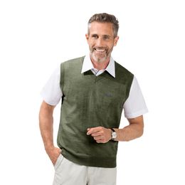 V-Ausschnitt-Pullover Marco Donati "Pullunder" Gr. 62, grün (khaki) Herren Pullover Strick
