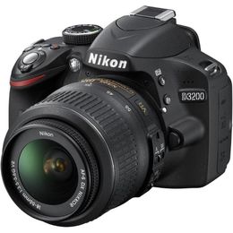 Spiegelreflex - Nikon D3200 - Schwarz + Objektiv AF-S DX Nikkor 27-84mm f/3.5-5.6G VR