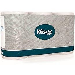 Kimberly-Clark Kleenex® Toilettenpapier 8440, 3-lagig, kompatibel mit Aquarius™ Twin Roll Toilettenpapierspendern, 36 Rollen a 350 Blatt, weiß