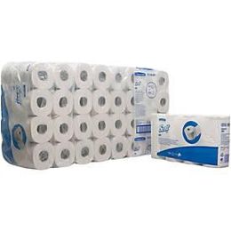 Kimberly-Clark Scott® Toilettenpapier 8519, 2-lagig, 64 Rollen a 350 WC-Papier Blätter, weiß