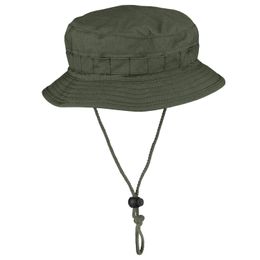 MFH Brit. Buschhut m. Kinnband oliv, Größe XL/61-62