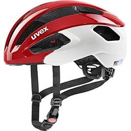 Uvex Rise CC Rennrad-Helm red-white 56-59 cm