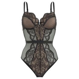 Lascana Body Damen Größe M beige / schwarz