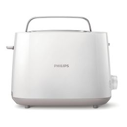 Philips HD2581/00 Daily Collection 8 Stufen, Krümelschublade, Brötchenaufsatz Toaster Weiß (830 Watt, Schlitze: 2)
