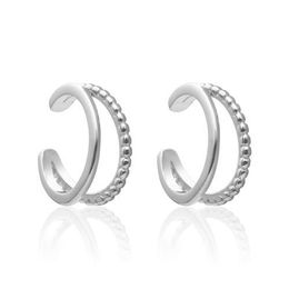 UNIQUE Zweireihige Ear Cuffs für Damen aus 925er Silber