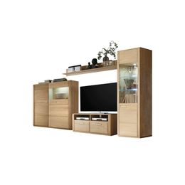 Woodford Wohnwand Dio ¦ holzfarben ¦ Maße (cm): B: 300 H: 209 T: 51.0 » Höffner