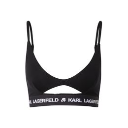 K by KARL LAGERFELD Karl Lagerfeld BH 'Peephole' Damen Gr&ouml;&szlig;e 80 schwarz / wei&szlig;